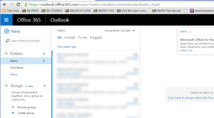 Option B. Log in from the Microsoft Office 365 Portal: